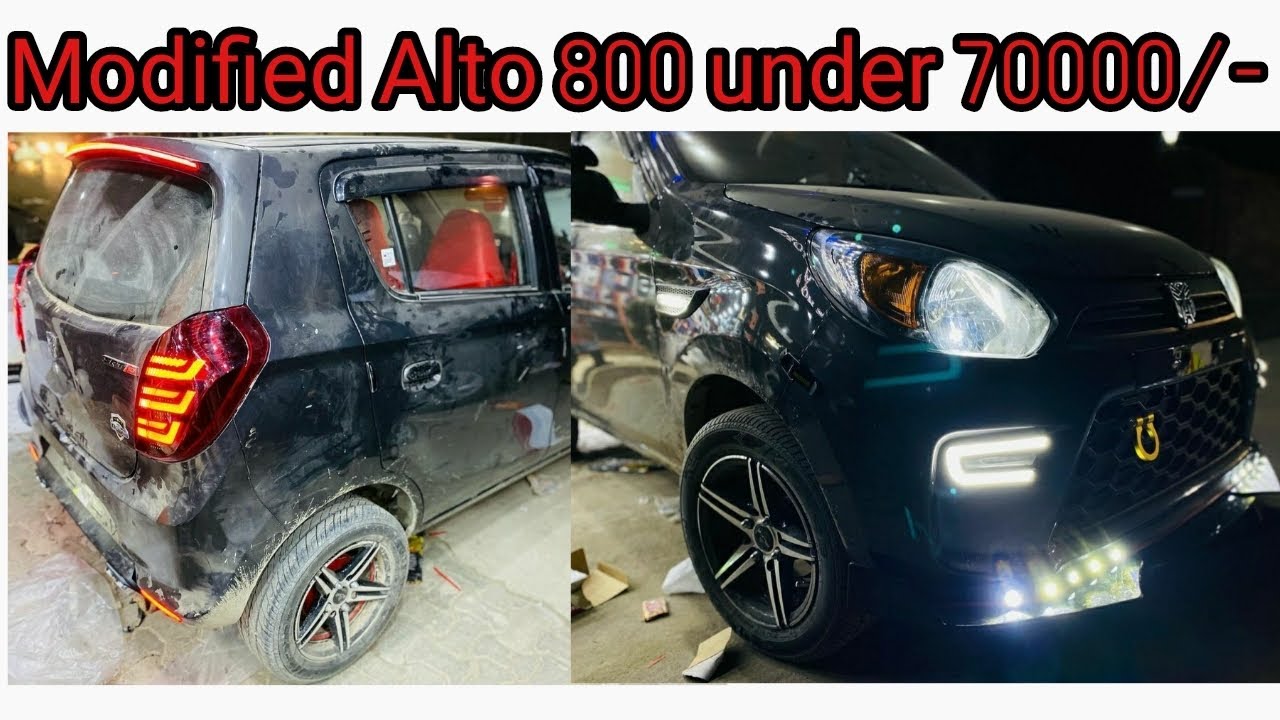 Alto 800 Modification under 70000/- - YouTube