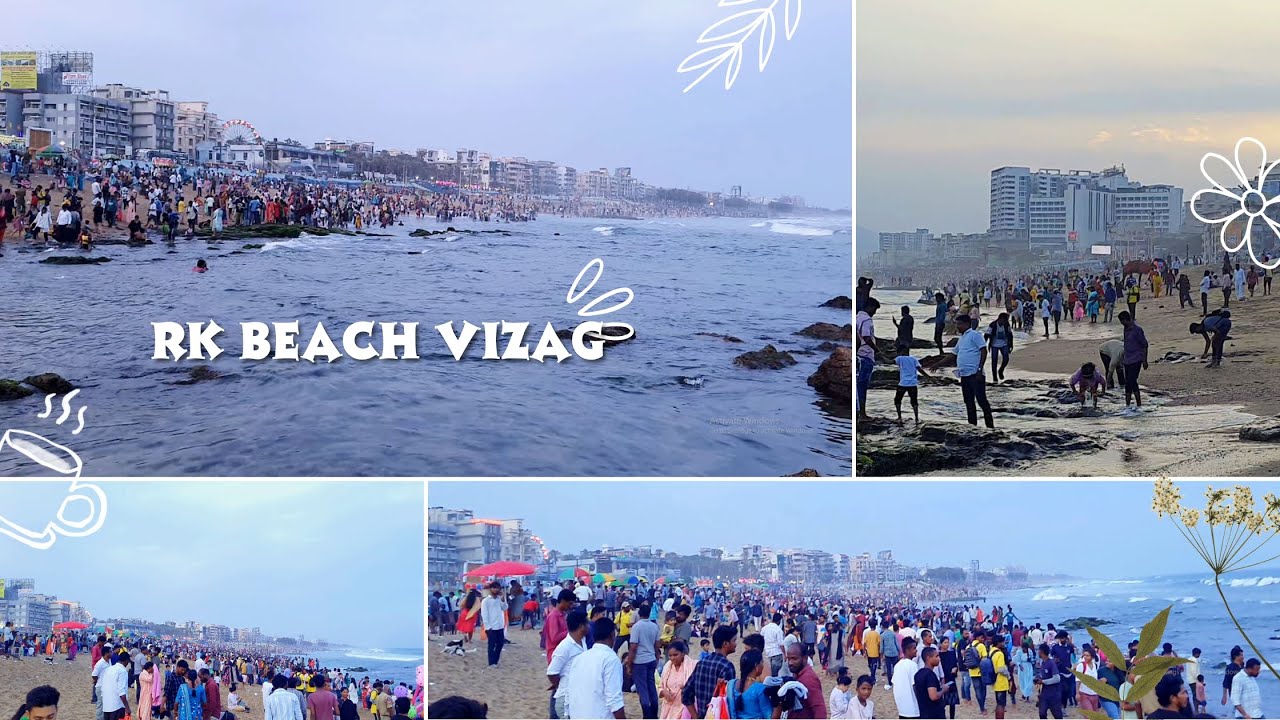 EXPLORE Vizag RK Beach on a Sunday! | Vizag RK Beach | Visakhapatnam ...