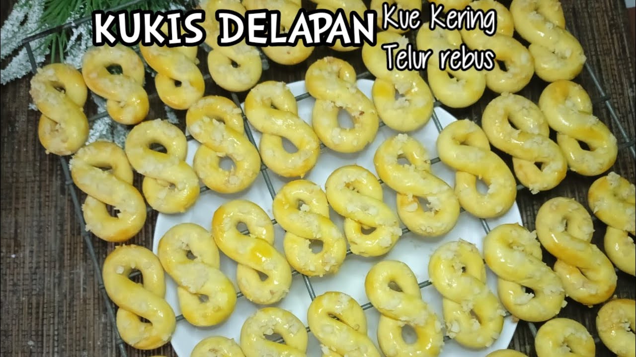 KUKIS DELAPAN atau KUE KERING dari TELUR REBUS - YouTube