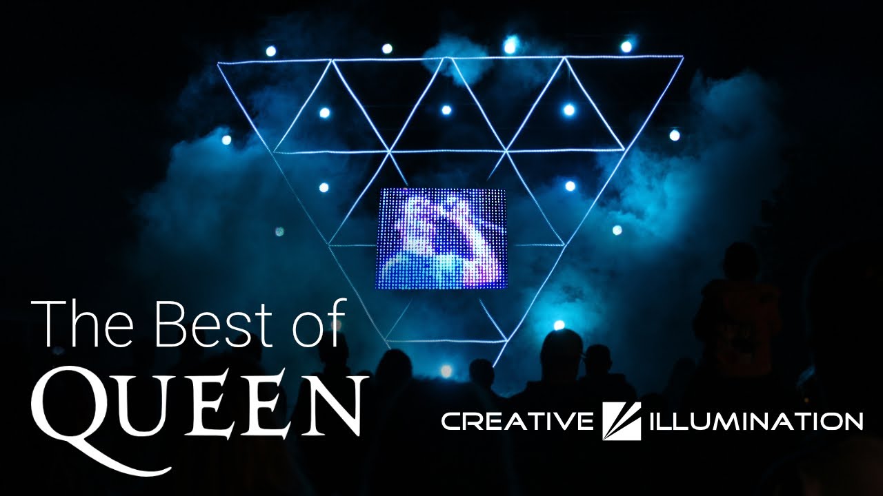 The Best of Queen - Light Show - YouTube