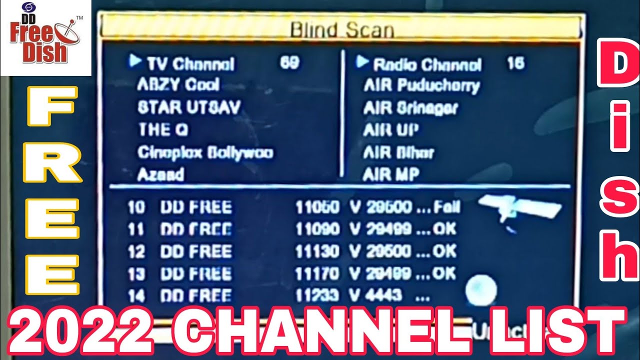 MPEG 4 CHANNELS LIST DD FREE DISH BOX | DD FREE DISH 2022 - YouTube