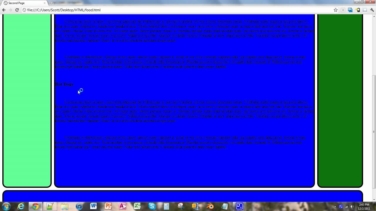 Beginning HTML Tutorial - 19 - Adding a Subpage to the Second Page ...
