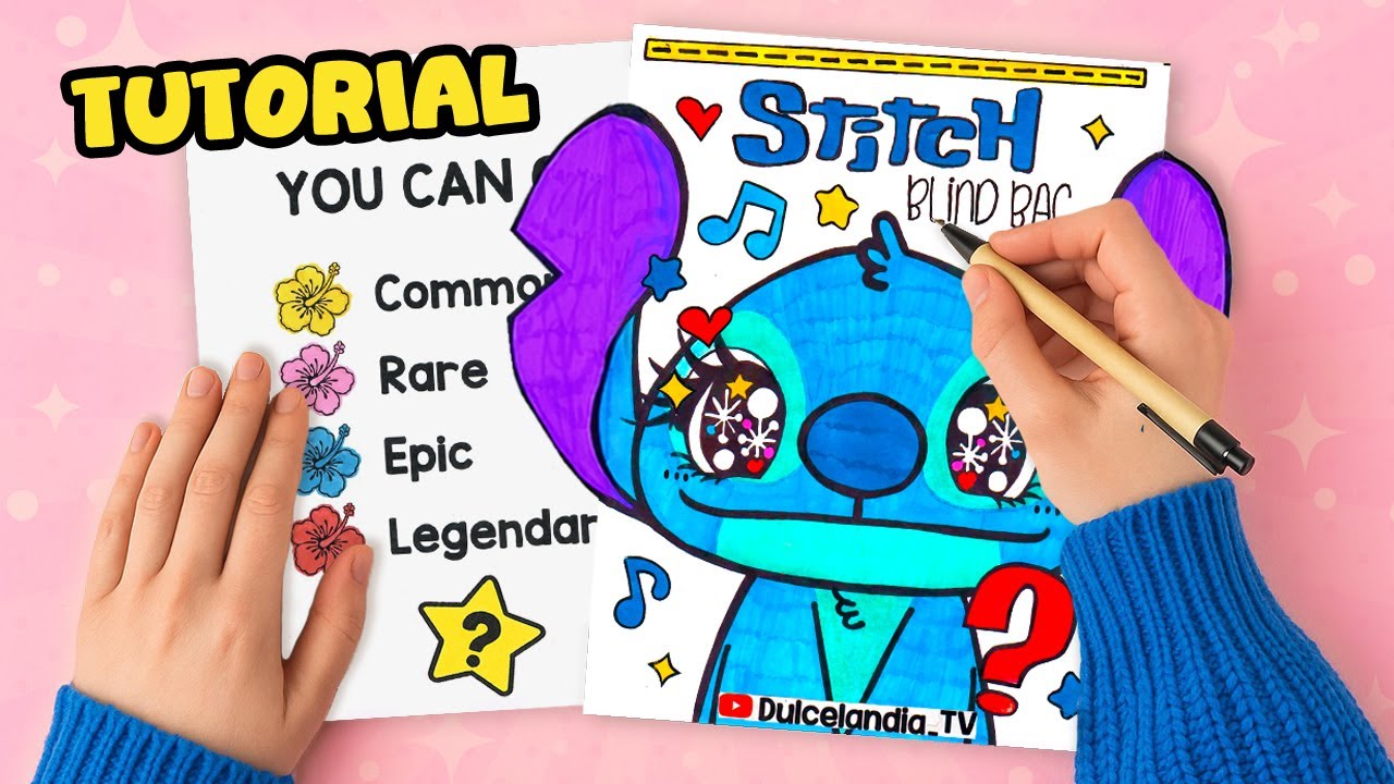 making a STITCH BLIND BAG 💙 Easy DIY Tutorial + FREE PRINTABLE! - YouTube