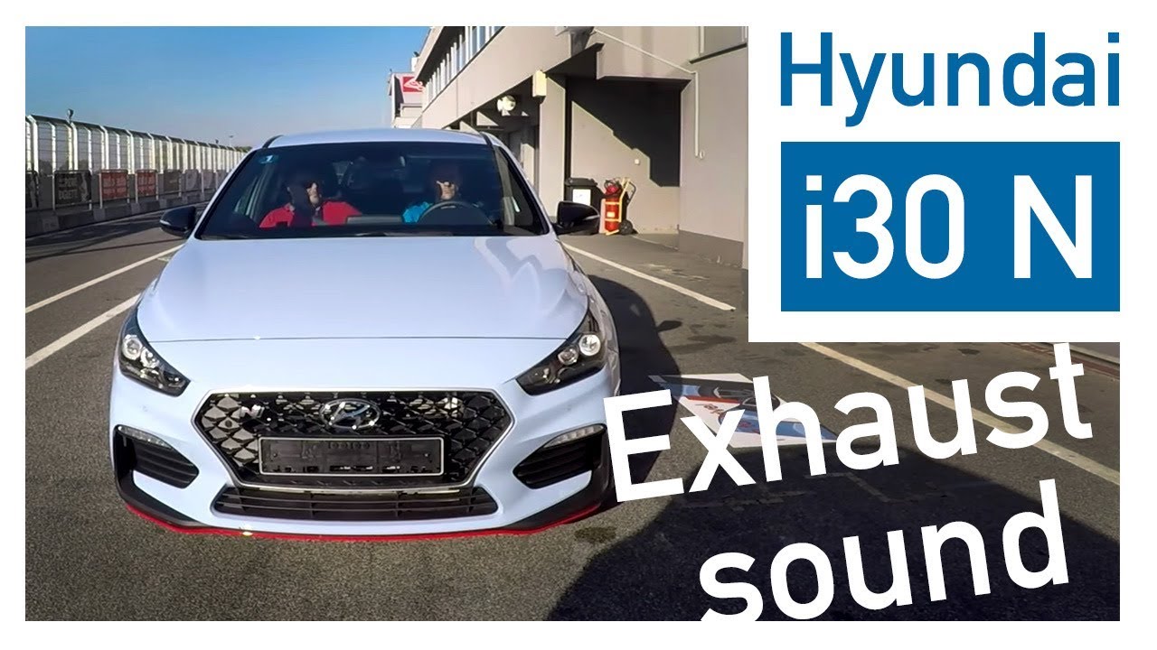 Hyundai i30N exhaust sound while driving on racetrack | Slovakiaring ...