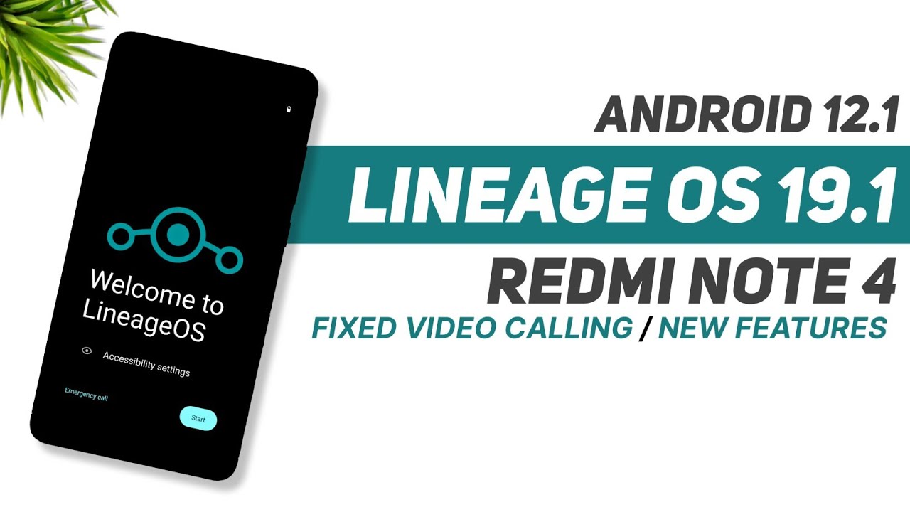 Android 12.1 - Lineage OS 19.1 For Redmi Note 4 | Fixed Video Calling ...
