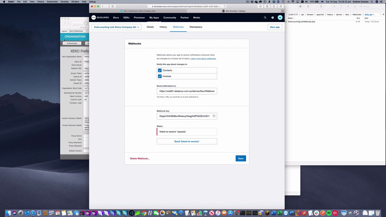 fmAccounting Link (Xero Edition) v2 Webhooks - YouTube