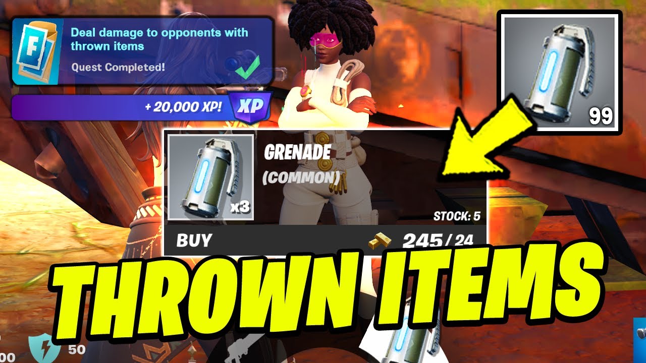 How to EASILY Deal Damage to Opponents with Thrown Items - Fortnite ...