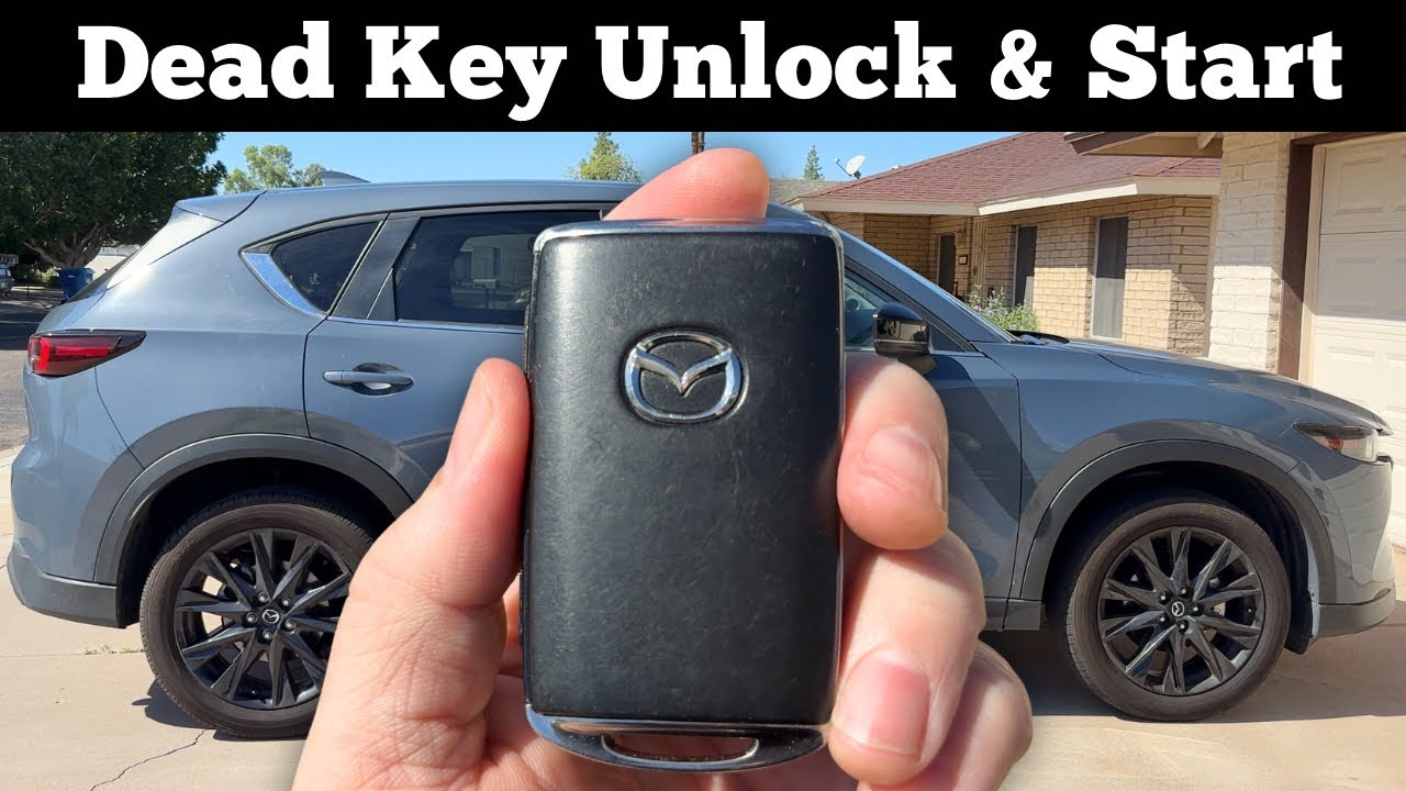 2020 - 2025 MAZDA CX-5 | How To Unlock, Open & Start With Dead Battery ...