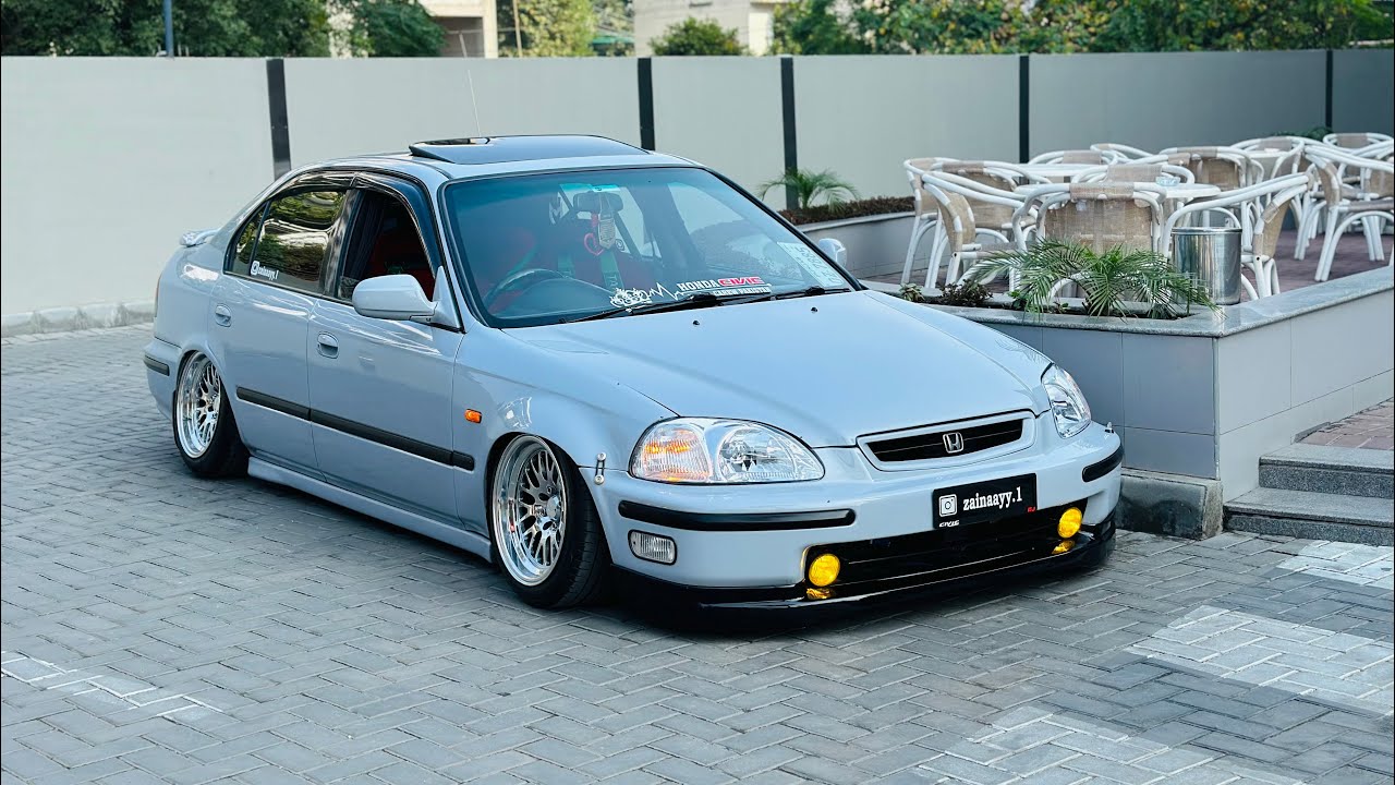 Honda Civic 1996 Modified 😍 | Civic on Air Suspension | Complete Review ...