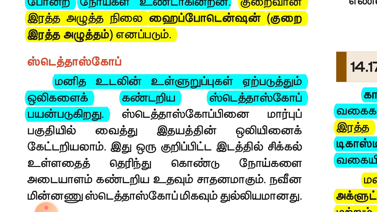 10th science lesson 14 in tamil/மனித இதயத்தின் அமைப்பு /10th biology in ...