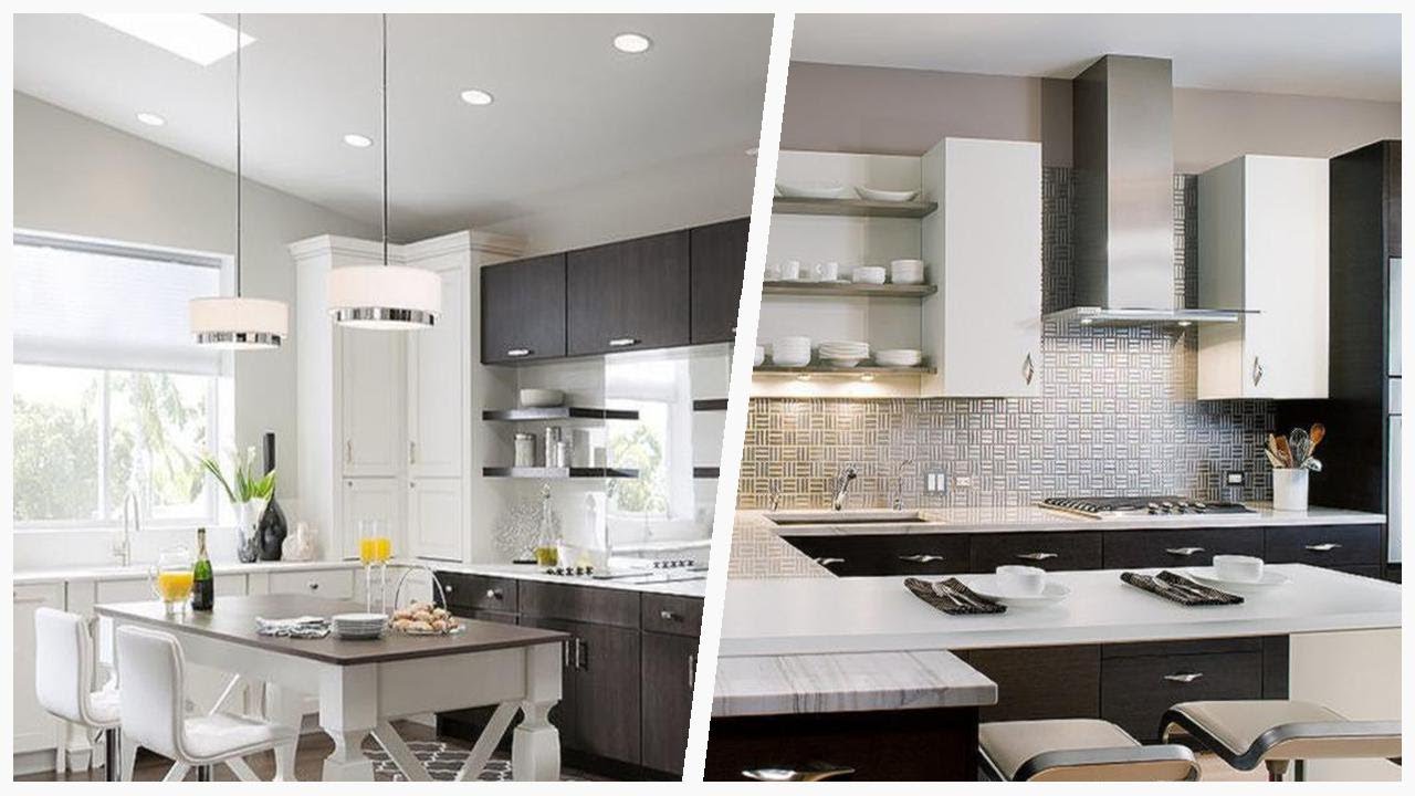 75 Mid-sized Kitchen With Metallic Backsplash Design Ideas You'll Love ...