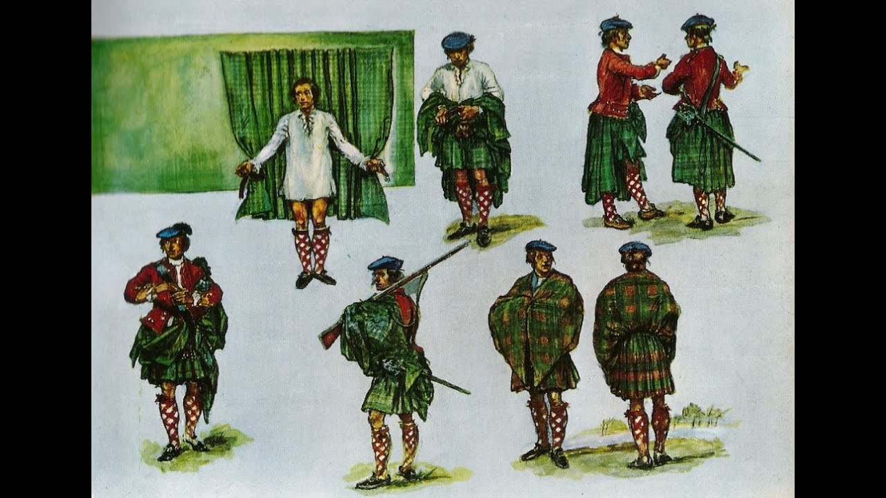 Wearing a replica 18th century great kilt/plaid/belted plaid in winter ...