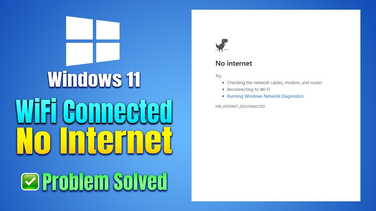 WiFi Connected But No Internet Access Windows 11 Pro - How to Fix - YouTube