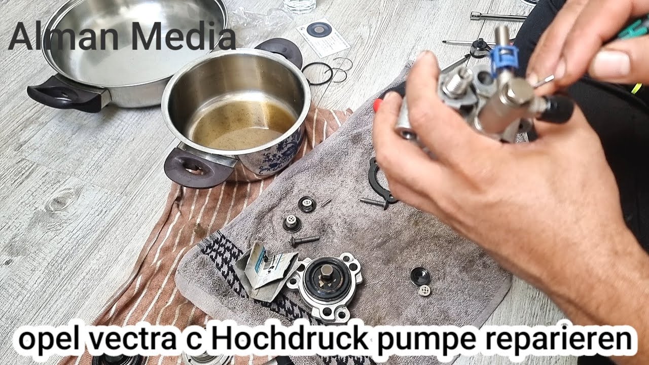 opel vectra Hochdruck pumpe reparieren, teil 1 - YouTube