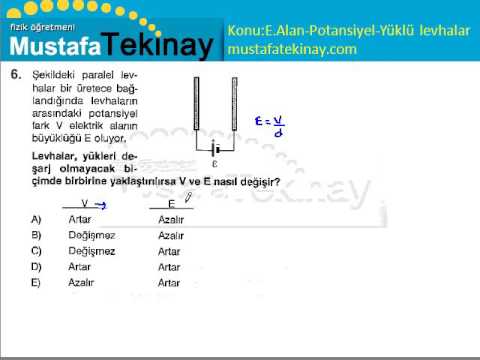 Elektrik Alan Pot İş Soru Çözümü Test 2