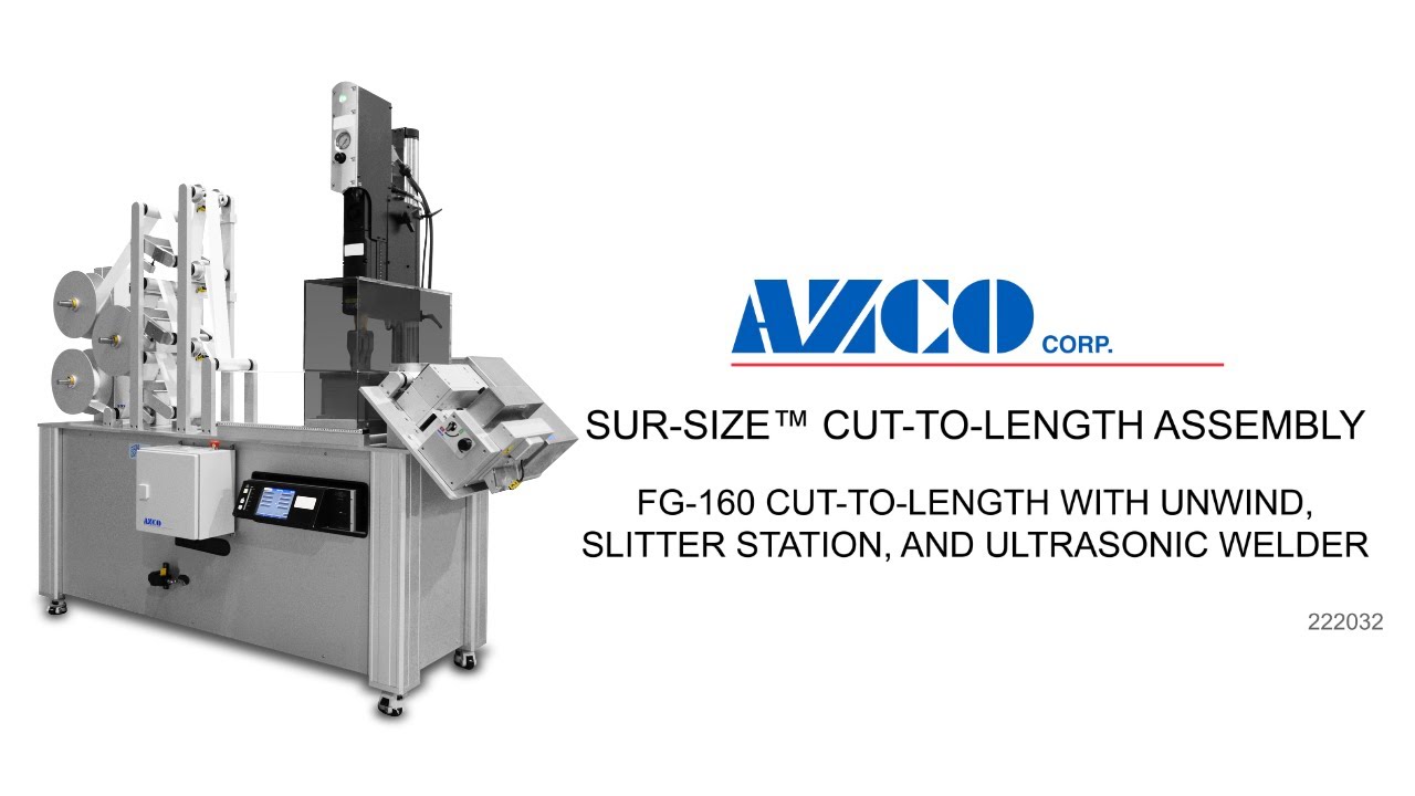 Shear Cut Slitter Assembly with Unwind and Ultrasonic Welder Cuts ...