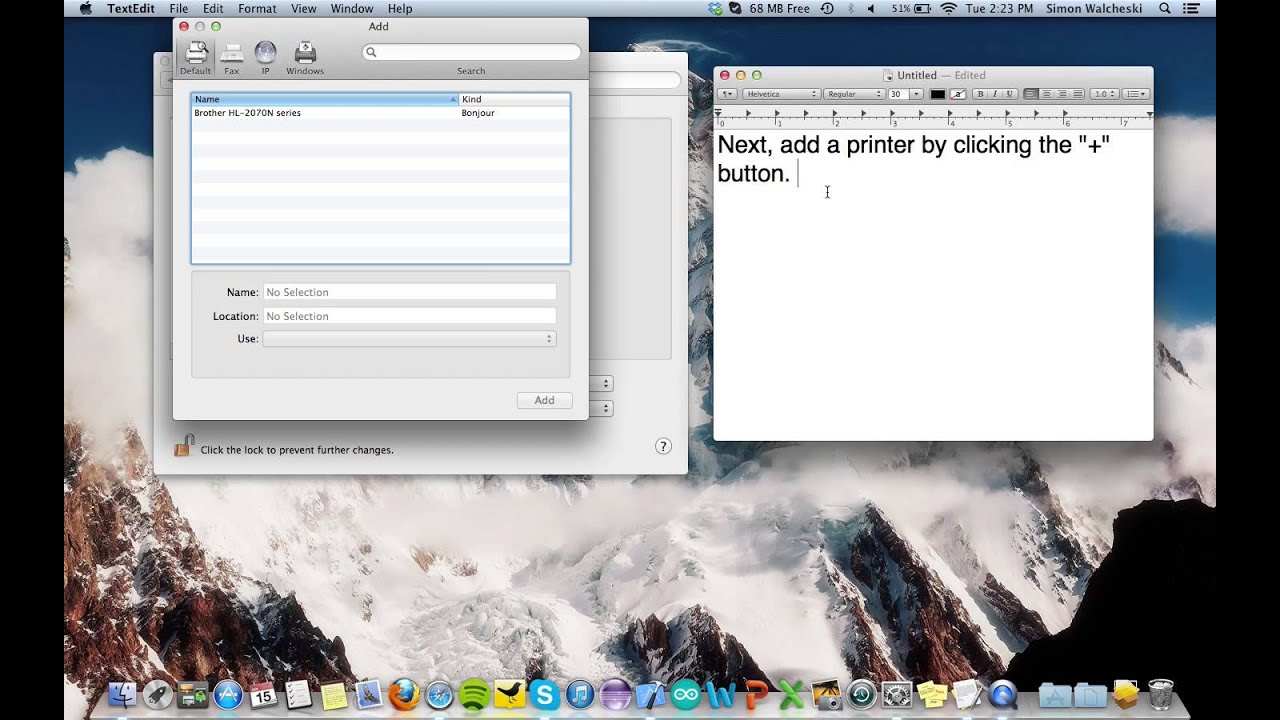 How to Add or re-add a Network / Wireless Printer (Mac) - YouTube