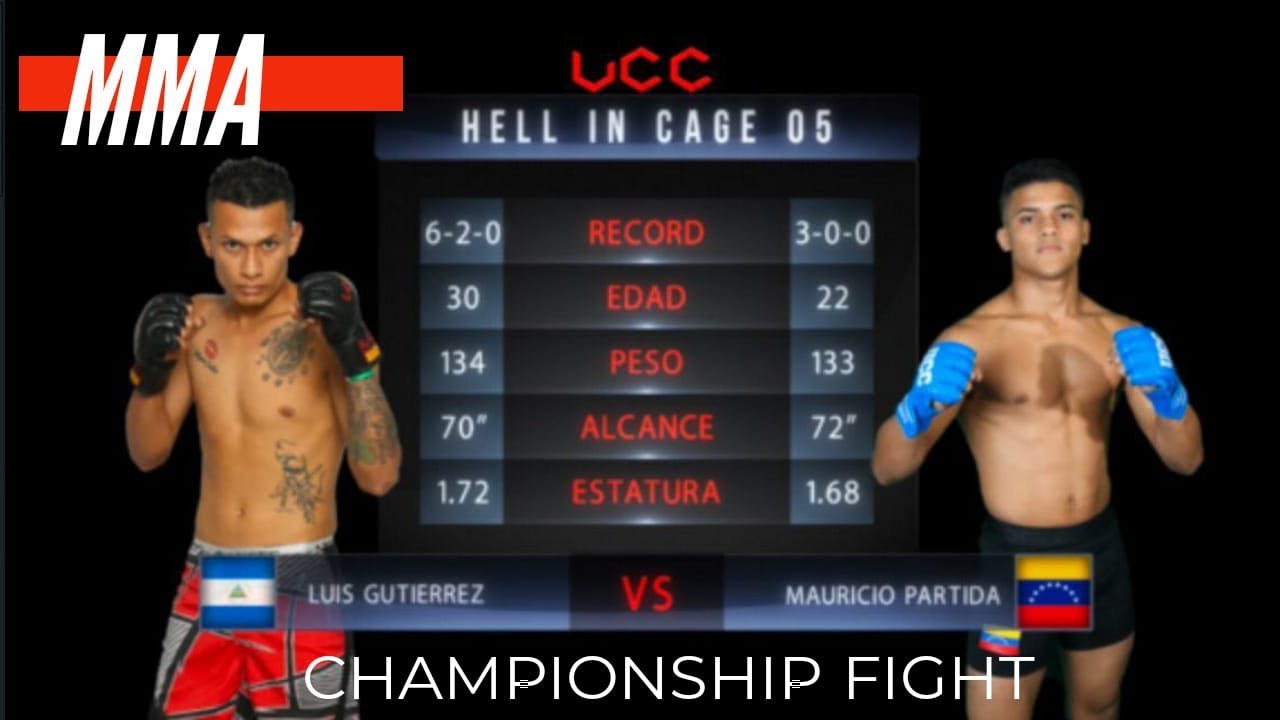 MMA HELL IN CAGE 5 - Championship Bantamweight Fight - Luis Gutierrez ...