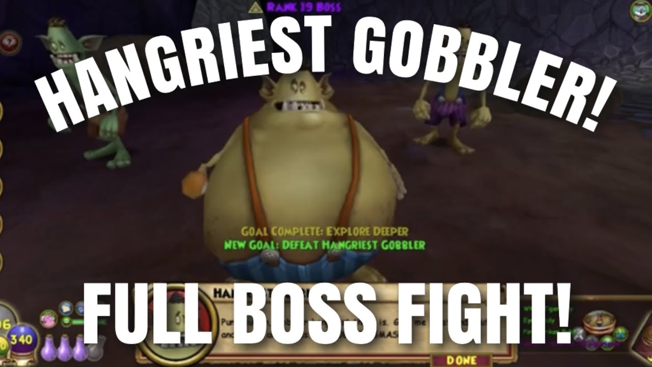 Hangriest Gobbler Full Boss Battle: Wizard101 Test Realm - YouTube