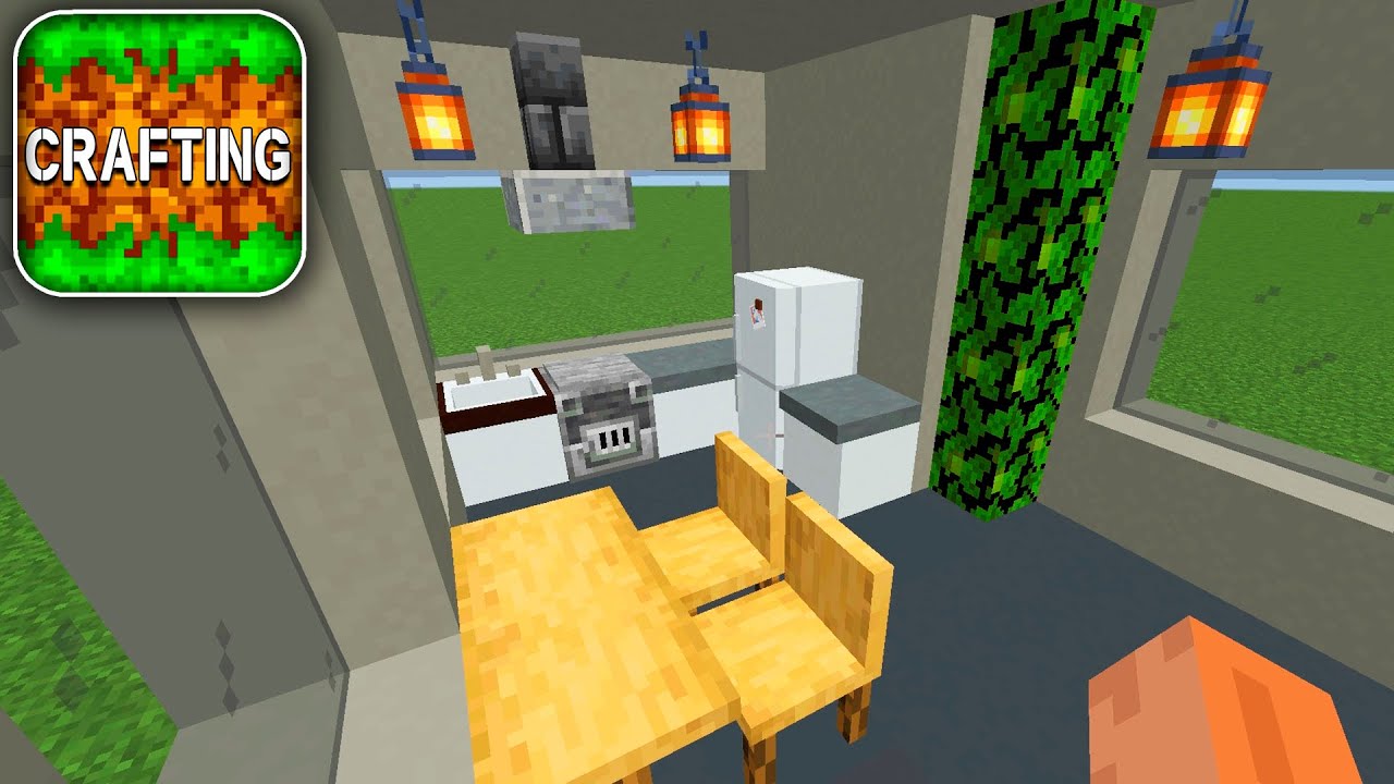 How to Make WORKING KITCHEN in CRAFTING and BUILDING - YouTube