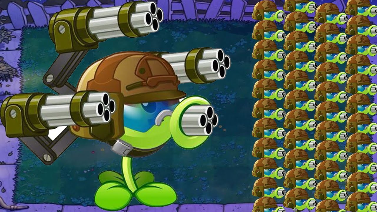Plants vs Zombies Hack | Imitater Gatling Pea Vs Dr Zomboss | Zombie ...