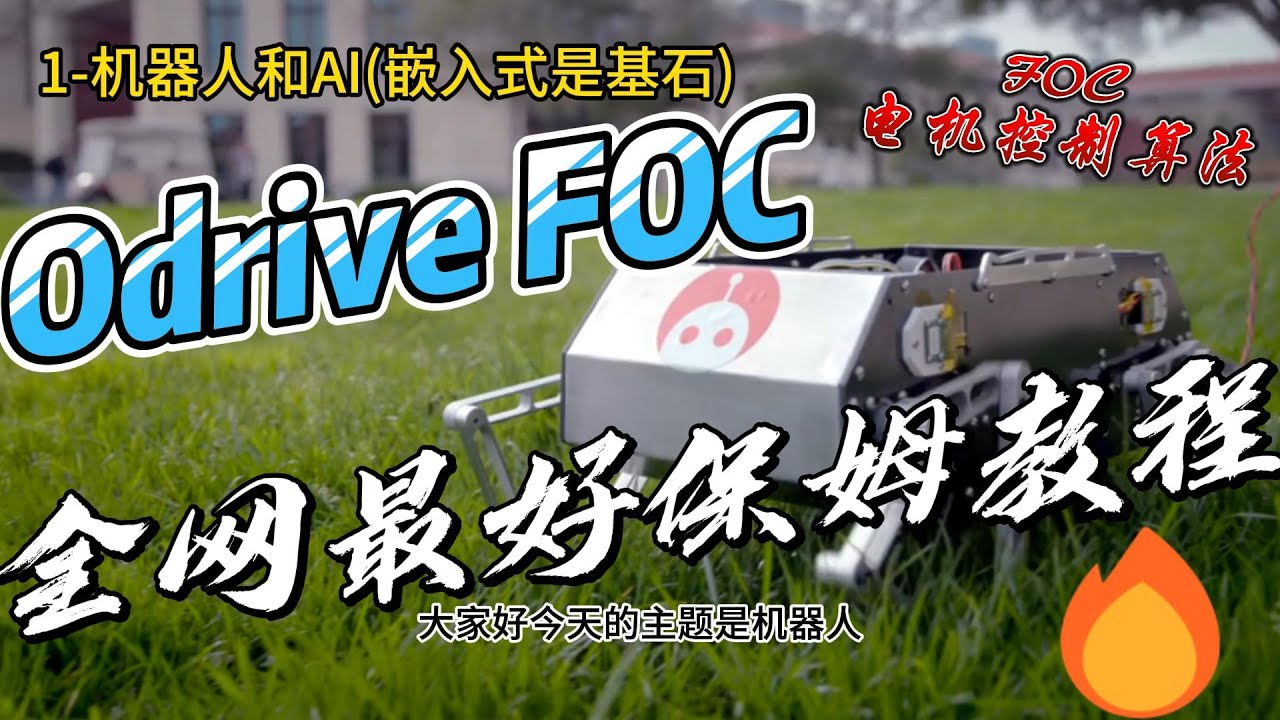 北美闽哥带你入门Odrive无刷驱动器FOC电机控制-保姆级讲解从硬件到软件(机器人和AI是未来,嵌入式)-1 Odrvie FOC ...