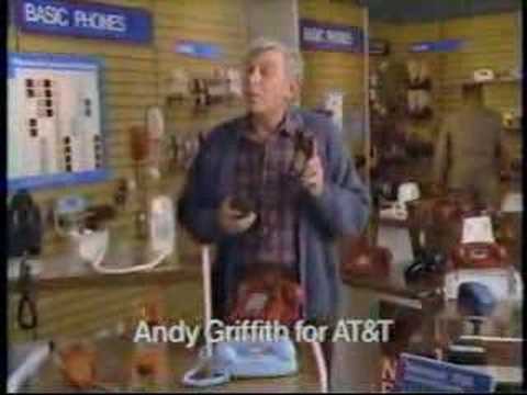 Andy Griffith AT&T Commercial 1984 - YouTube