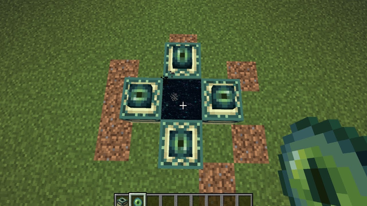 How to make the smallest end portal in Minecraft - YouTube