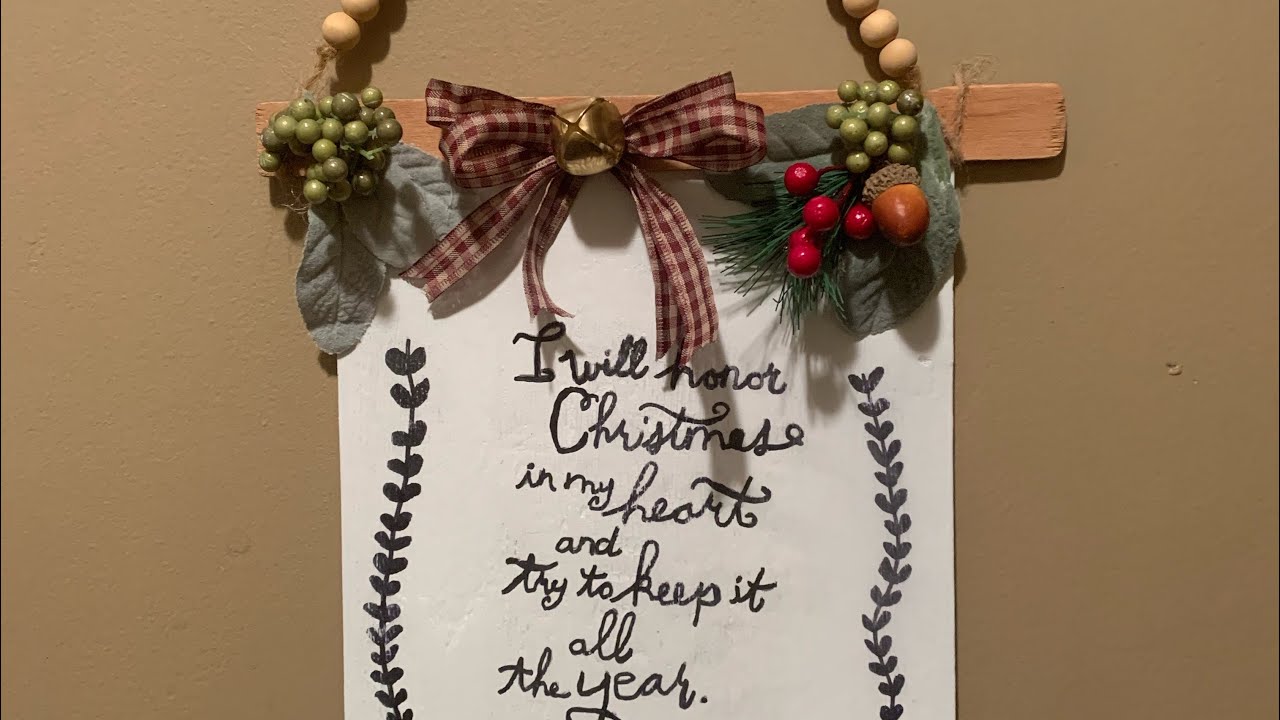 A Christmas Carol themed super easy DIY. Budget friendly. - YouTube