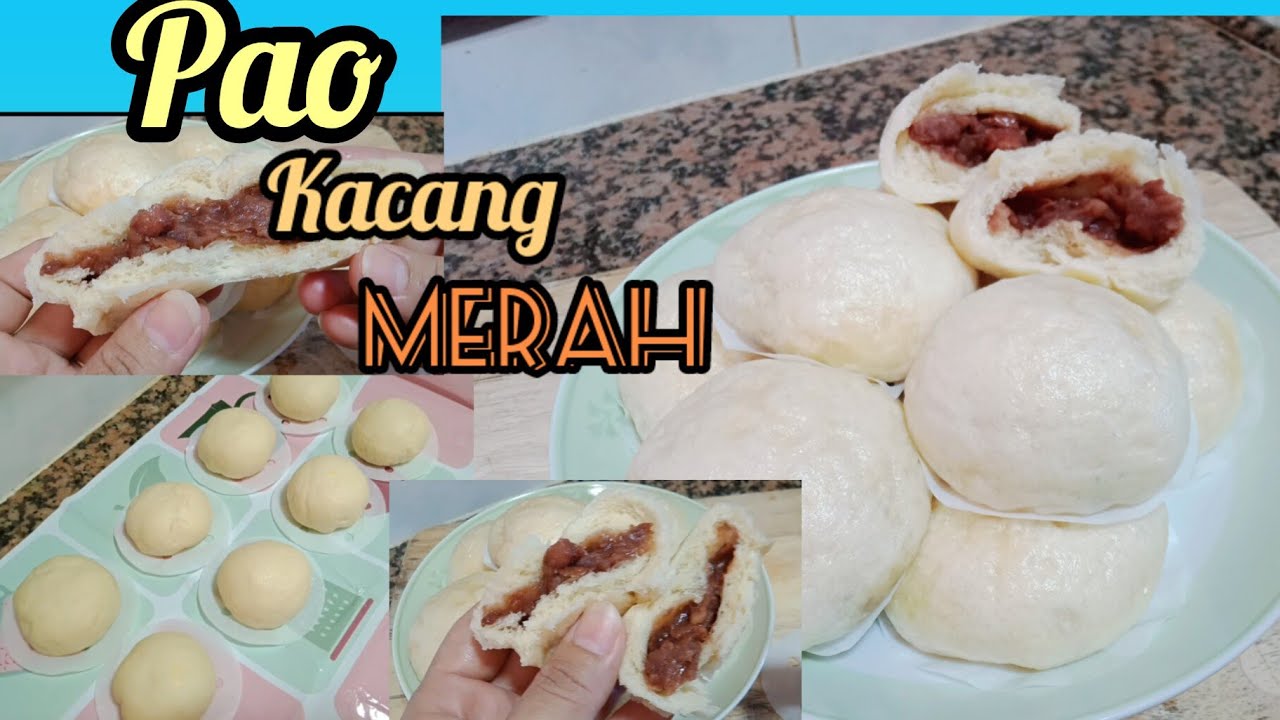 Dim Sum, Pao Kacang Merah ( Hong Tau sa Pao )⁉️ Dim Sum Ala Hongkong ...