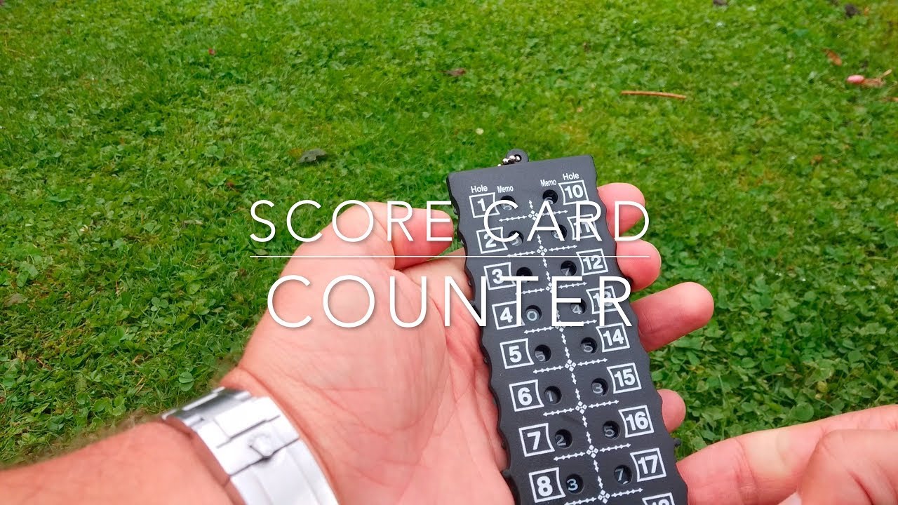 Golf score card counter - YouTube