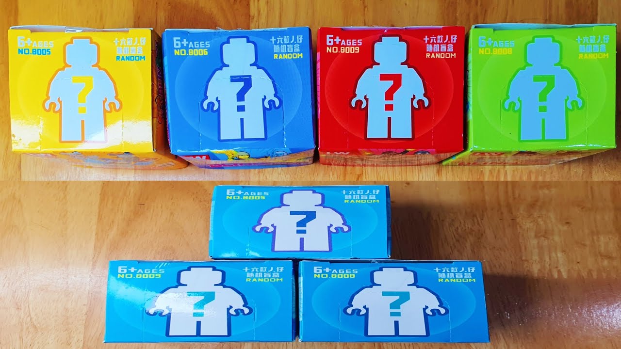 Opening 10 Mystery Blind Box Minifigures | unofficial lego minifigure ...