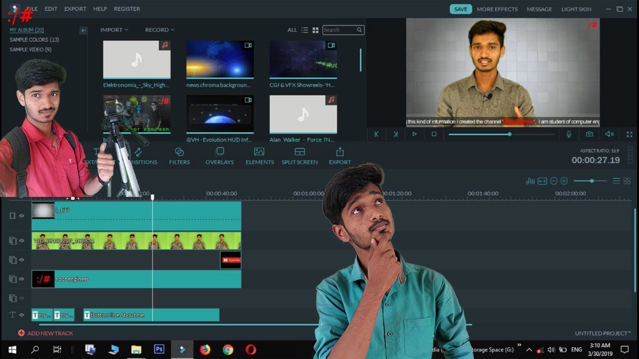 YouTube Video Making Demo Filmora Tutorial - YouTube