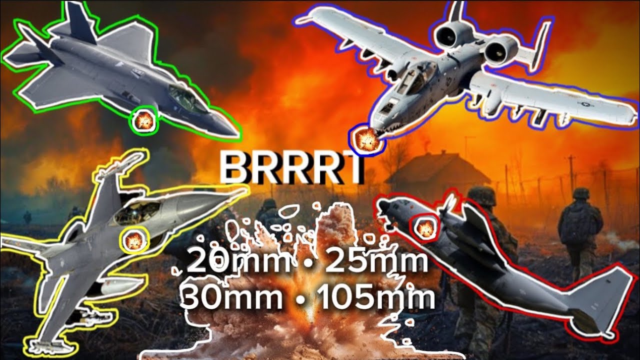 Fighter Jet Cannons - Comparison (20-30mm) - YouTube
