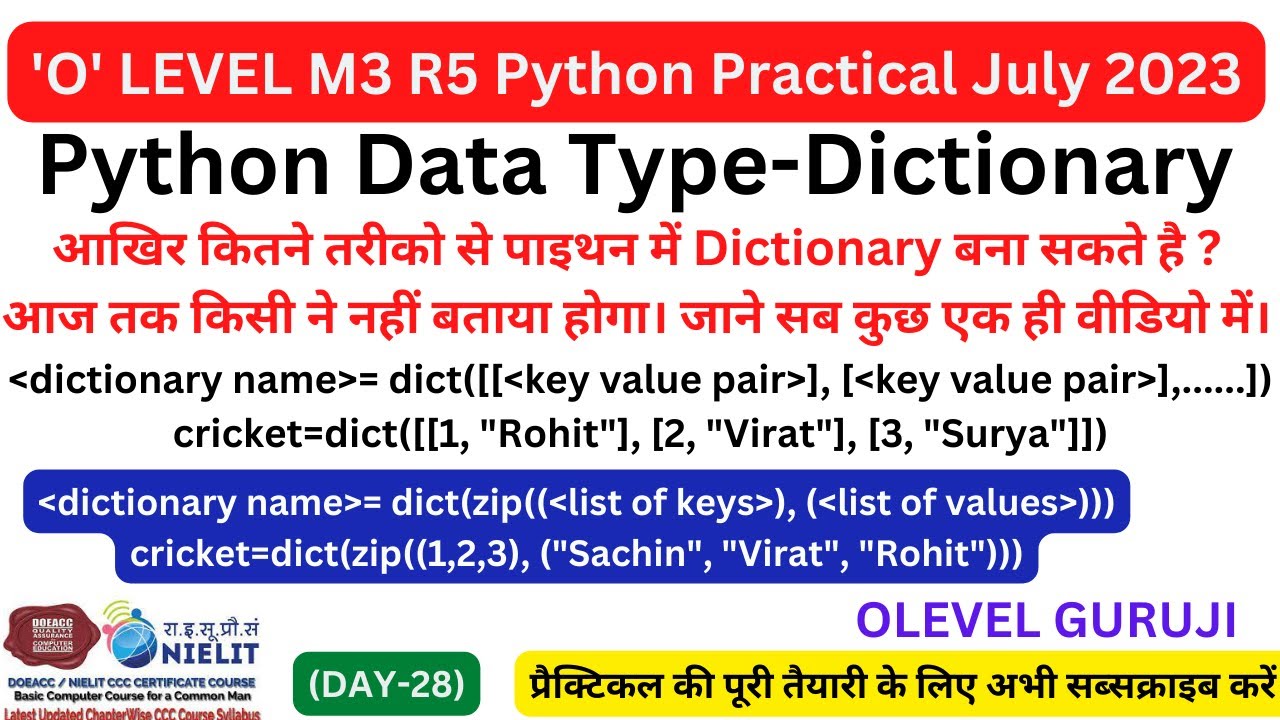 Python Dictionary |Traversing | Adding l Dictionary Operations | Python Dictionary Tutorial ...