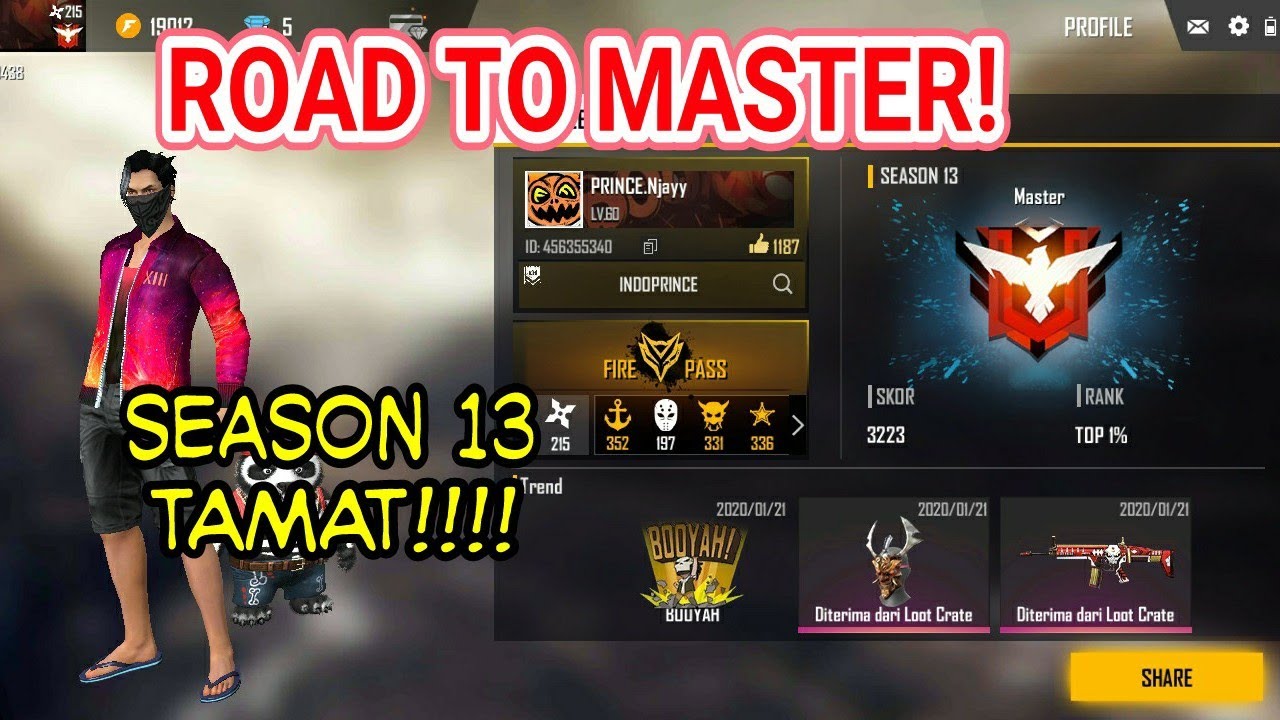 ROAD TO MASTER SEASON 13|Garena Free Fire - YouTube