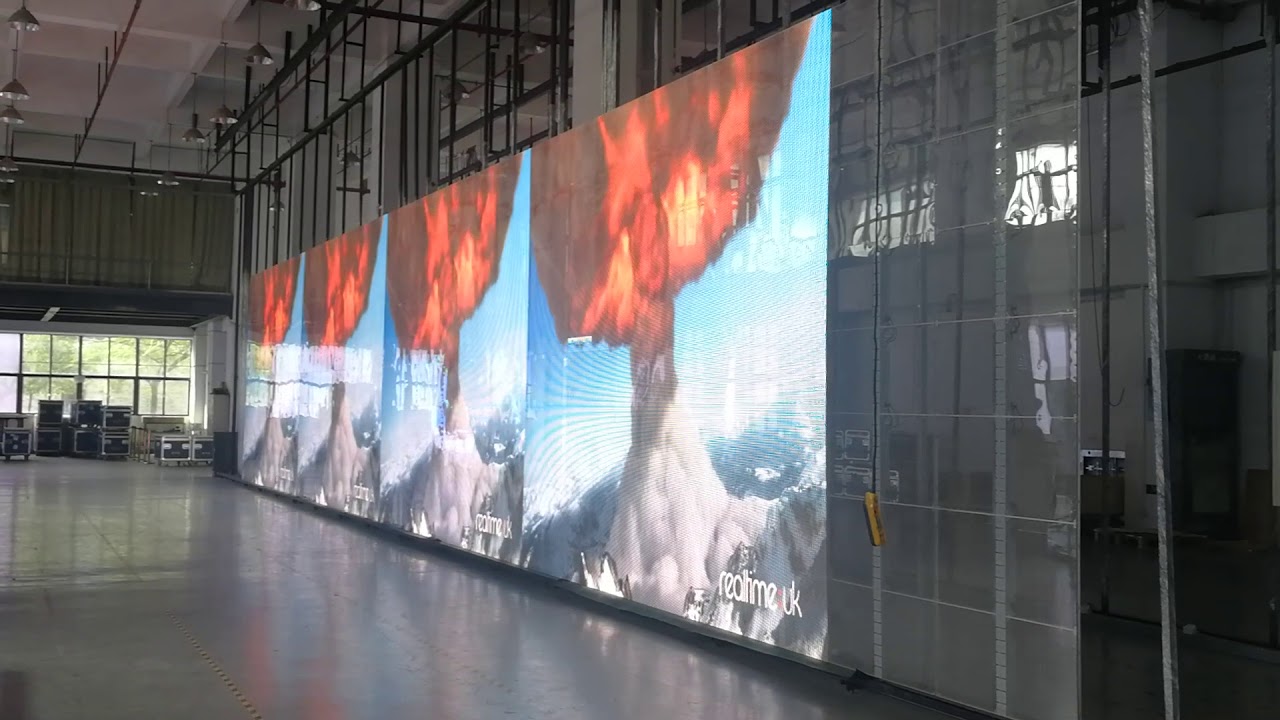Transparent led display P10 outdoor led screen panel - YouTube