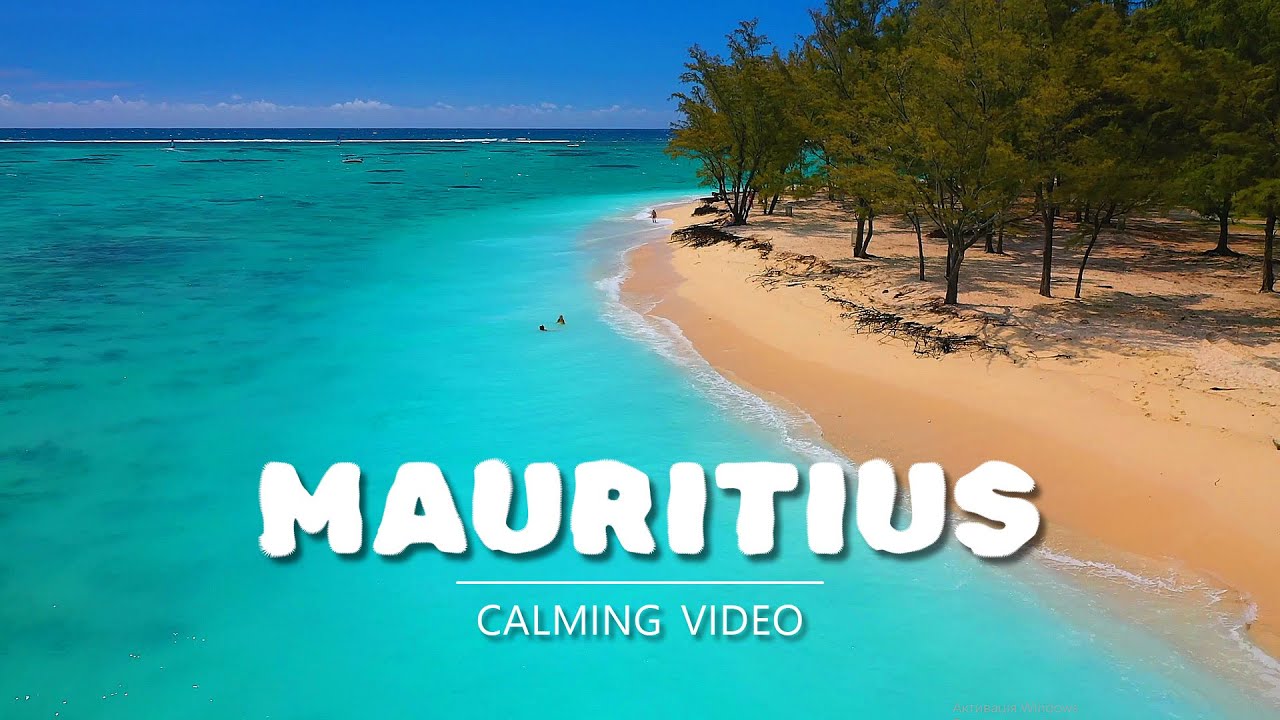 Exotic Mauritius Beaches in 4K | 1- Hour Scenic Views with Relaxing ...