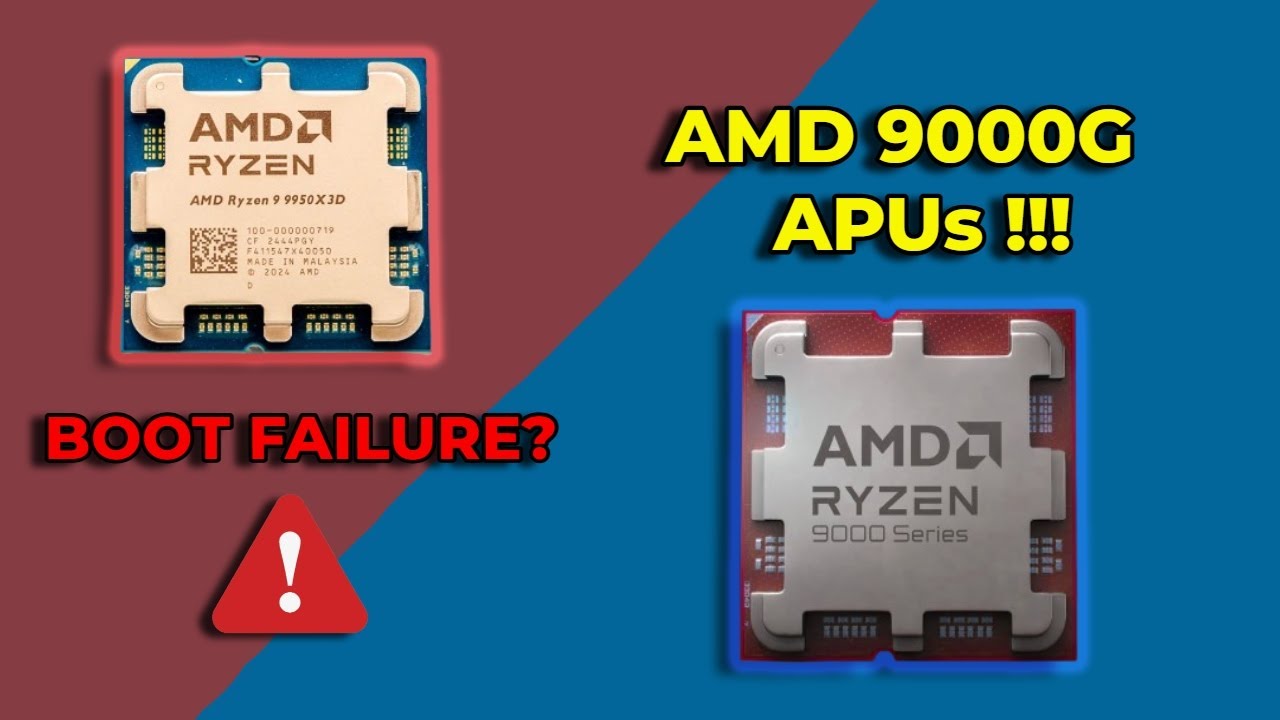🚨 Ryzen 9 9950X3D FAILING?! | AMD 9000G APUs Coming Soon! 🔥 - YouTube