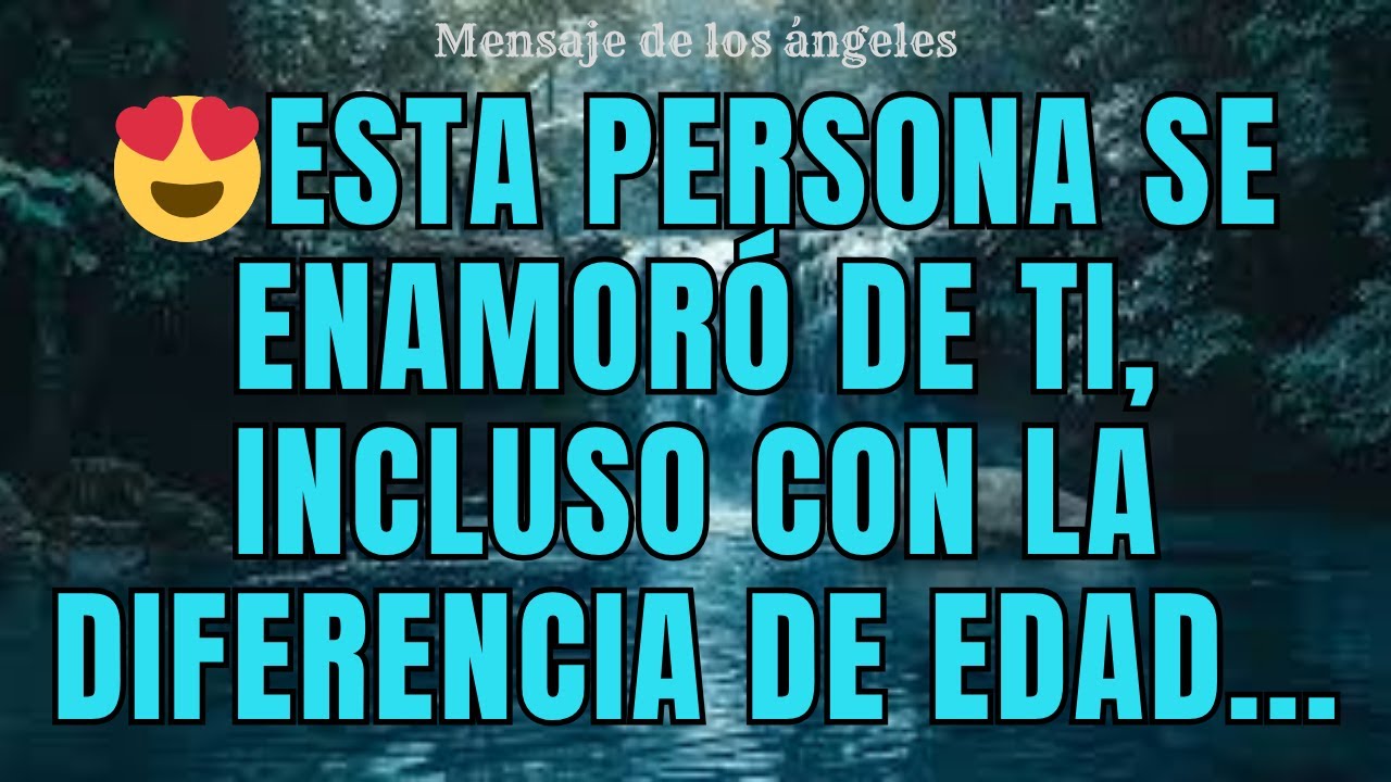 😍Esta persona se enamoró de ti, incluso con la diferencia de edad ...