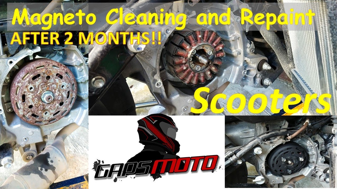Magneto Repaint Nmax 2020 | After 2 Months of usage | Magneto Cleaning ...