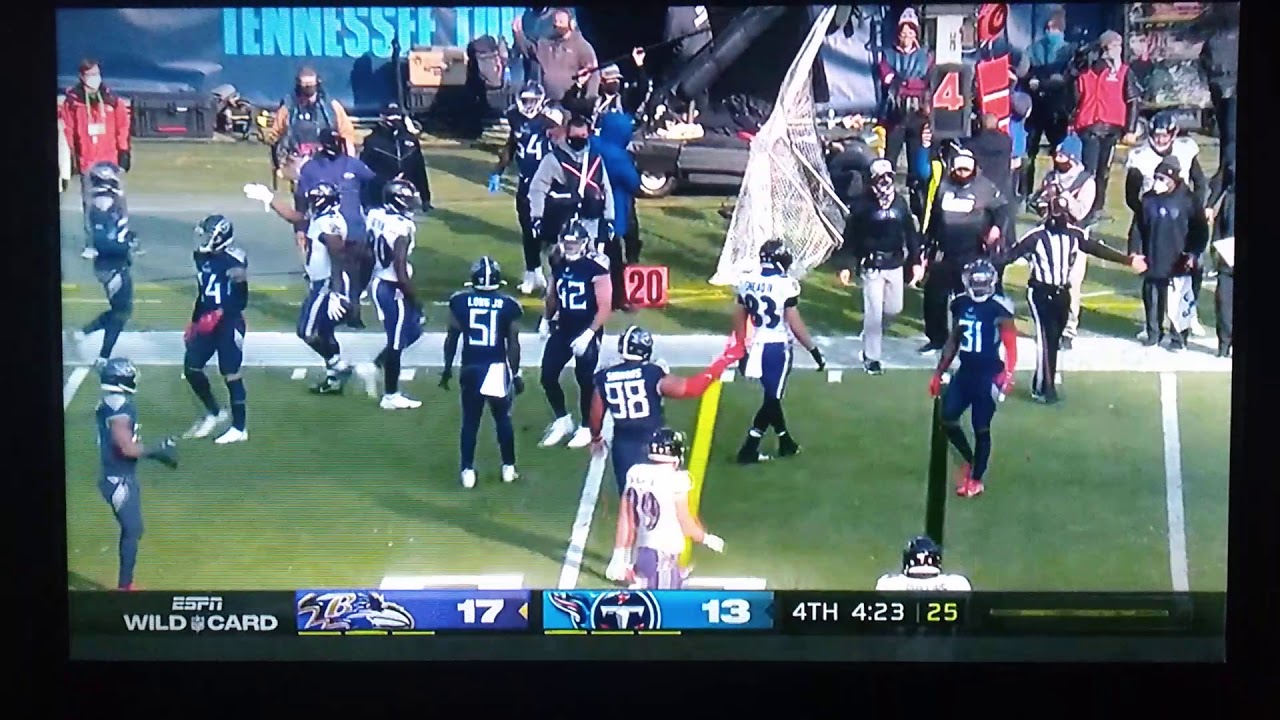 Ravens Fourth Down Conversion against Titans Negated by Offensive Pass ...