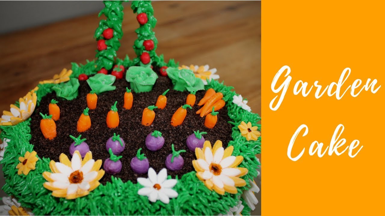 How to Make a Garden Cake - YouTube