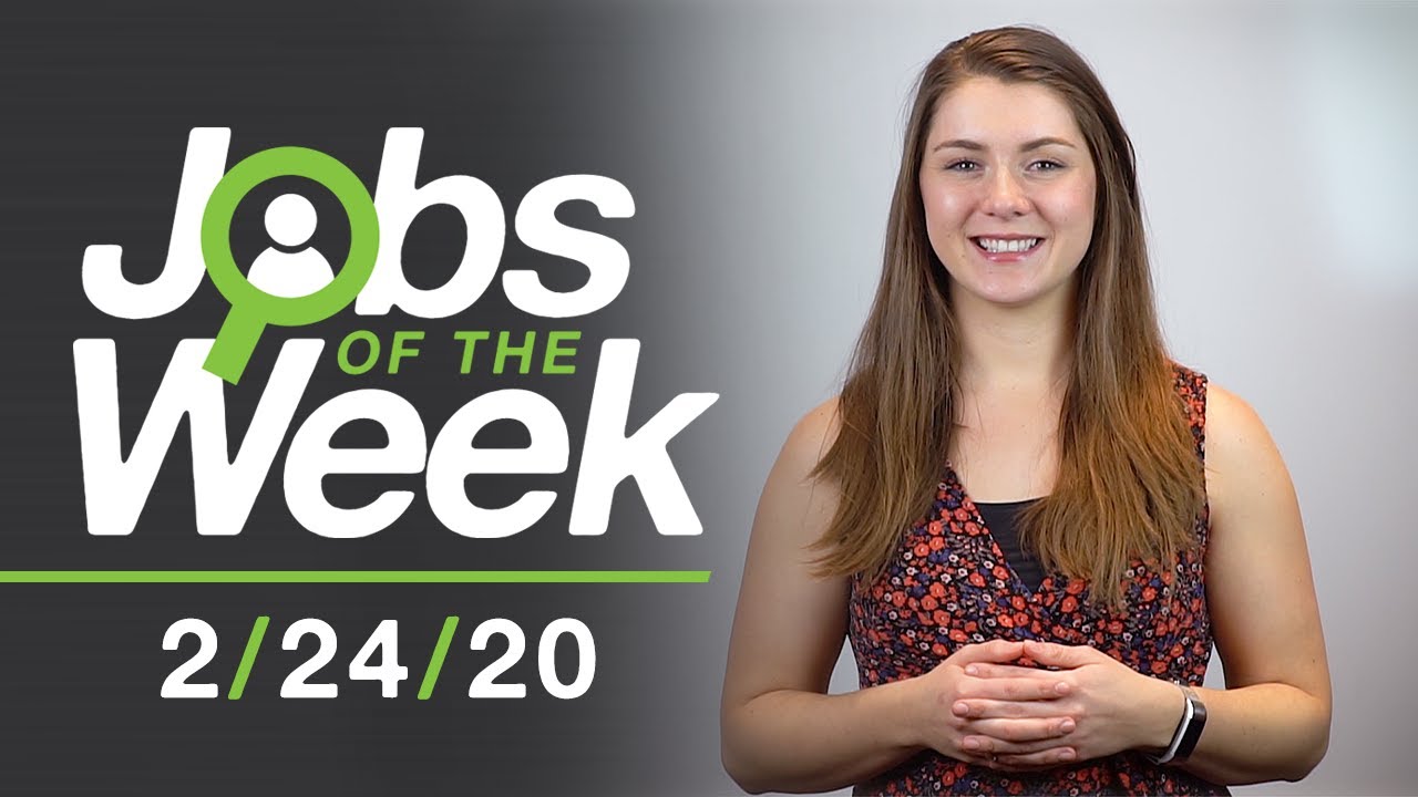 JobOdds Featured Jobs of the Week - February 24, 2020 - YouTube