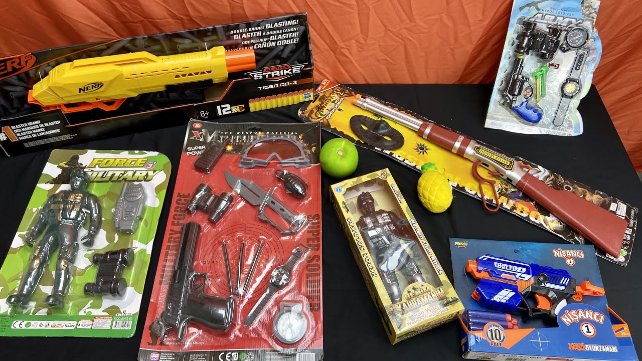New Unboxing - Cowboy Rifle - Special Nerf Rifle and Soldiers. Toy Guns ...