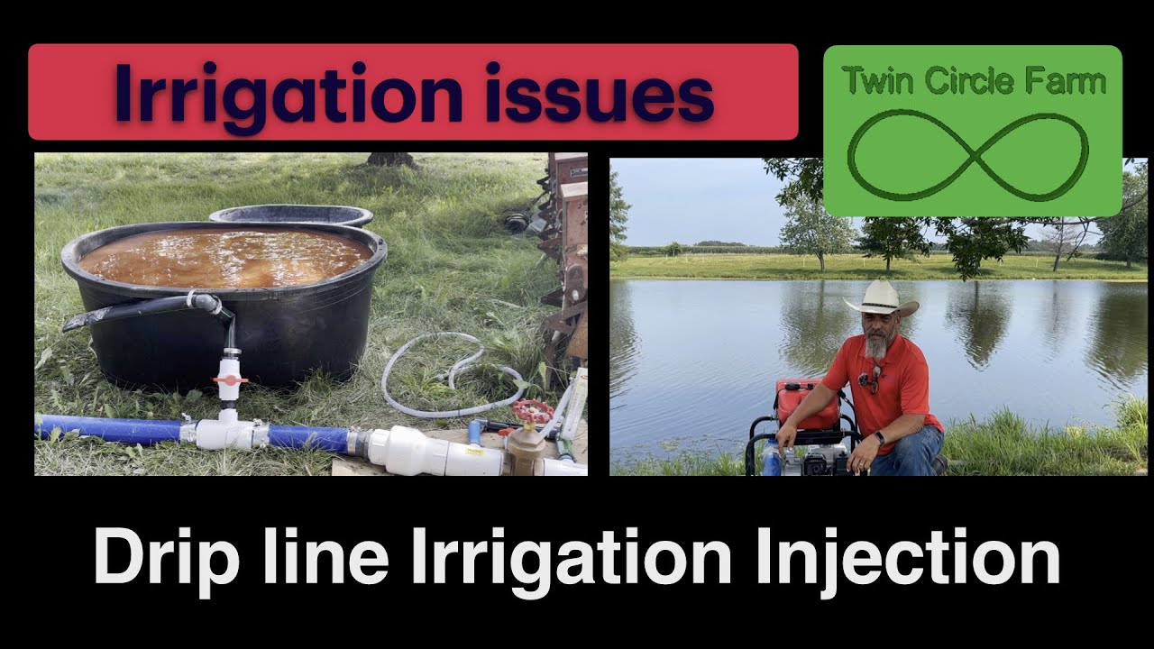 Drip line Irrigation - Fertilizer Injection - YouTube