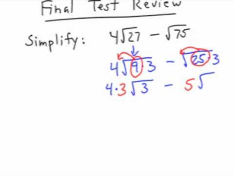 How to Simplify Radical Expressions #1 - YouTube