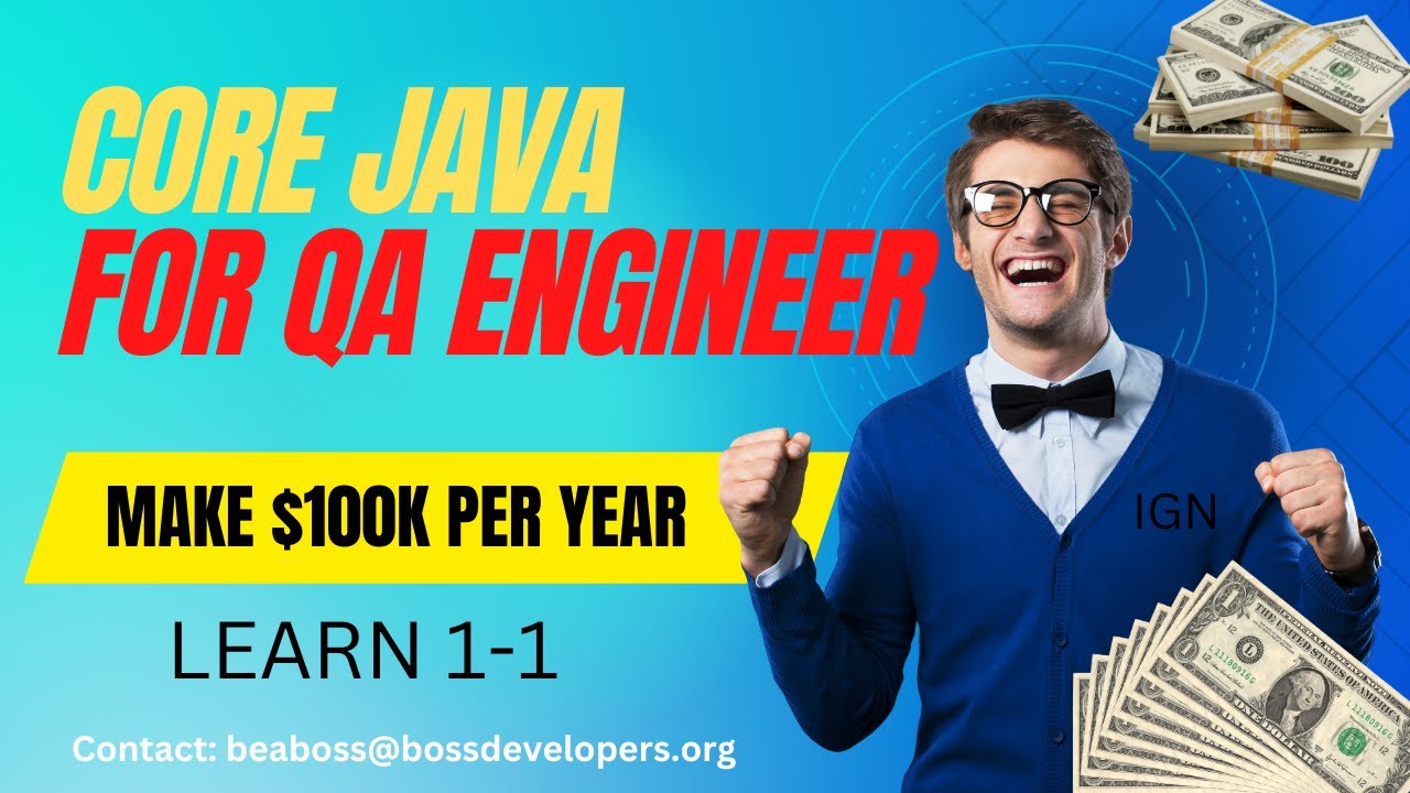 Core Javabasic Javajava For Qa Engineeringjava For Software 3849