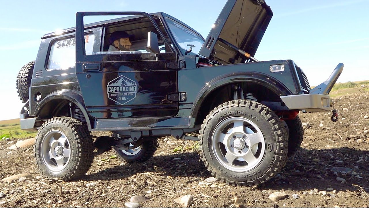 SUPER SCALE SAMURAI FIRST TEST! CAPO SIXER 1/6 Size Jimny | RC ...