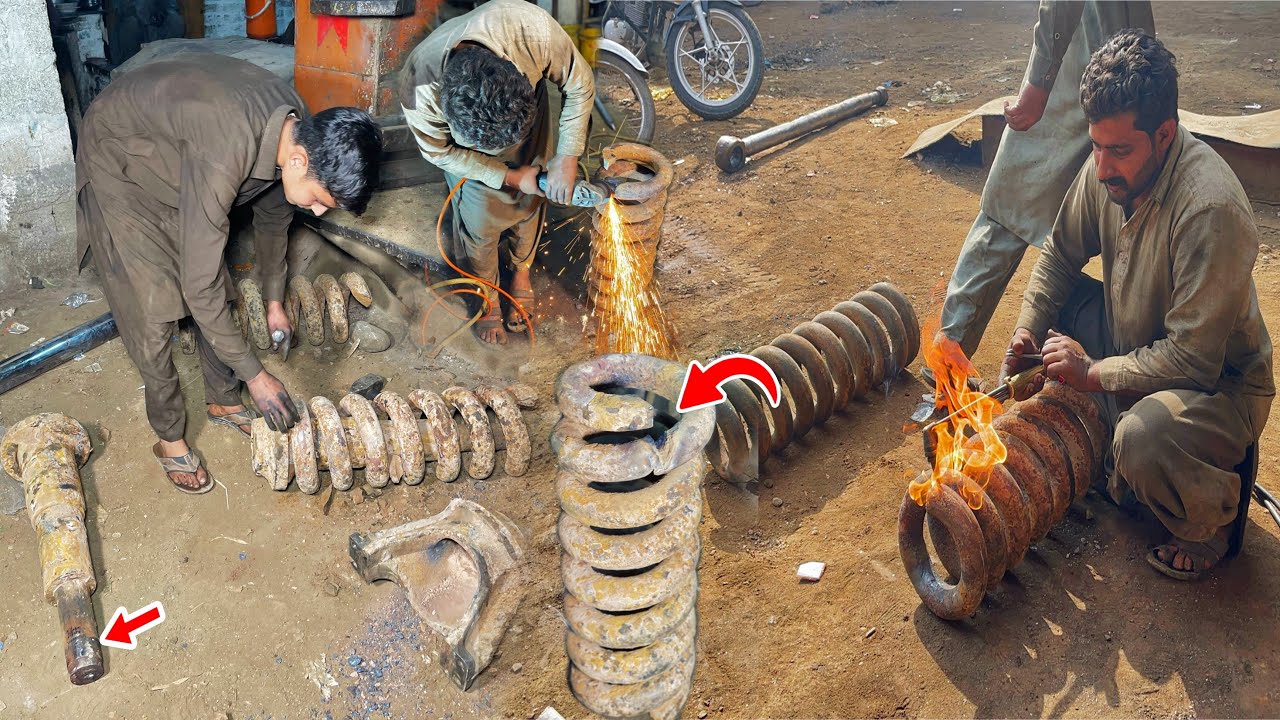 Caterpillar 320C Excavator Track Adjuster Recoil Spring By Mechanics ...